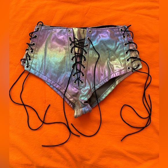 Dolls Kill | Shorts | Like New Dolls Kill Multi Colored Booty Rave ...